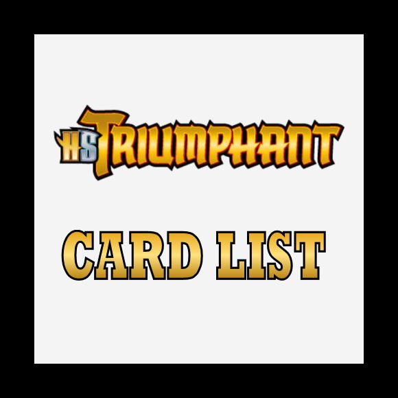 HeartGold SoulSilver Triumphant Card List - Coded Yellow