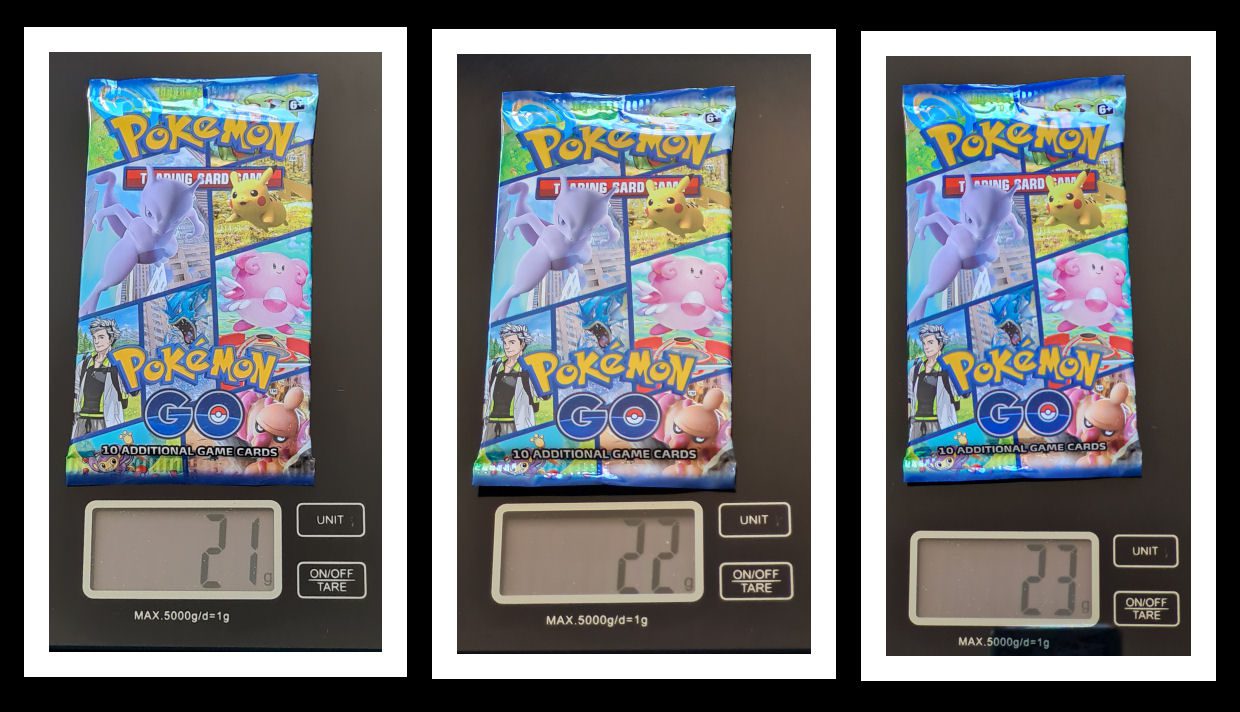 Pokémon Go Pack Weight Test - Coded Yellow