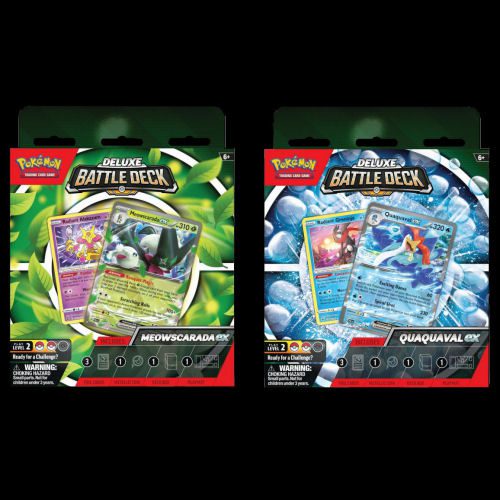 Deluxe Battle Decks Meowscarada & Quaquaval - Coded Yellow