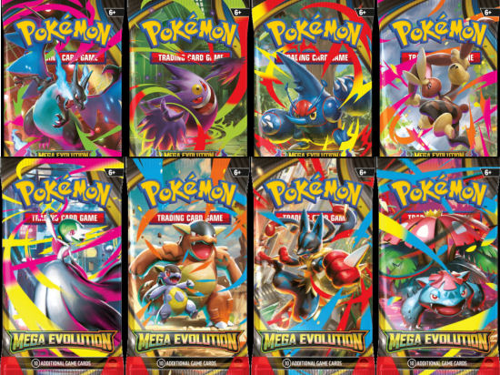 Pokémon Booster Pack Artwork Timeline 2016-2026 - Coded Yellow